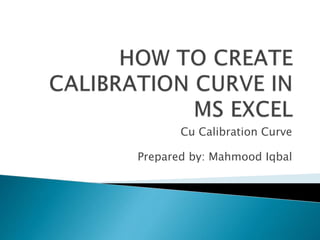 How to create calibration curve? | PPT