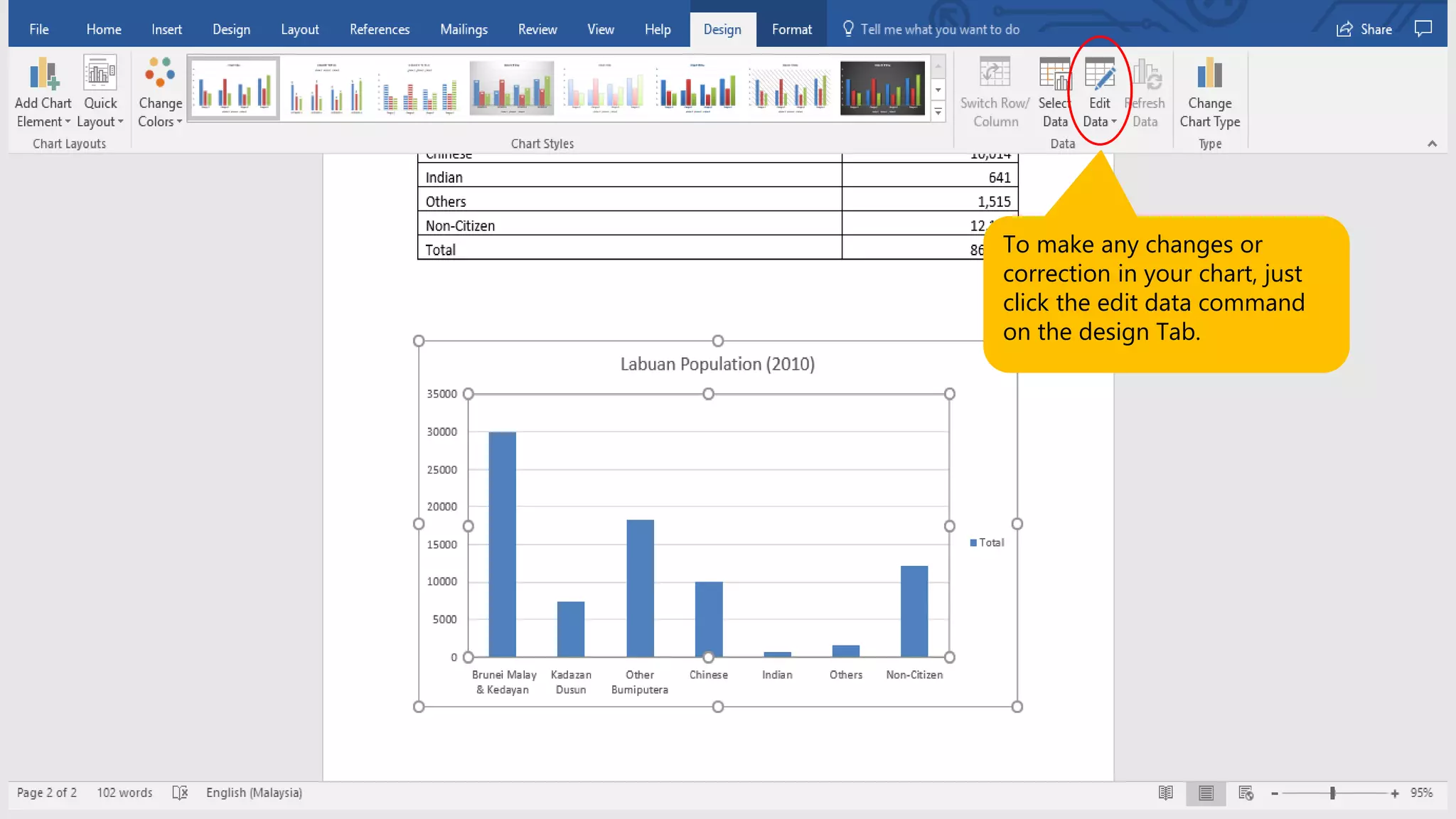 How to create charts in word 2016 | PPTX