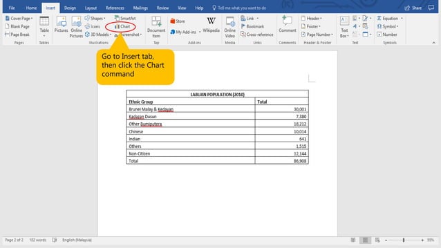 How to create charts in word 2016 | PPTX