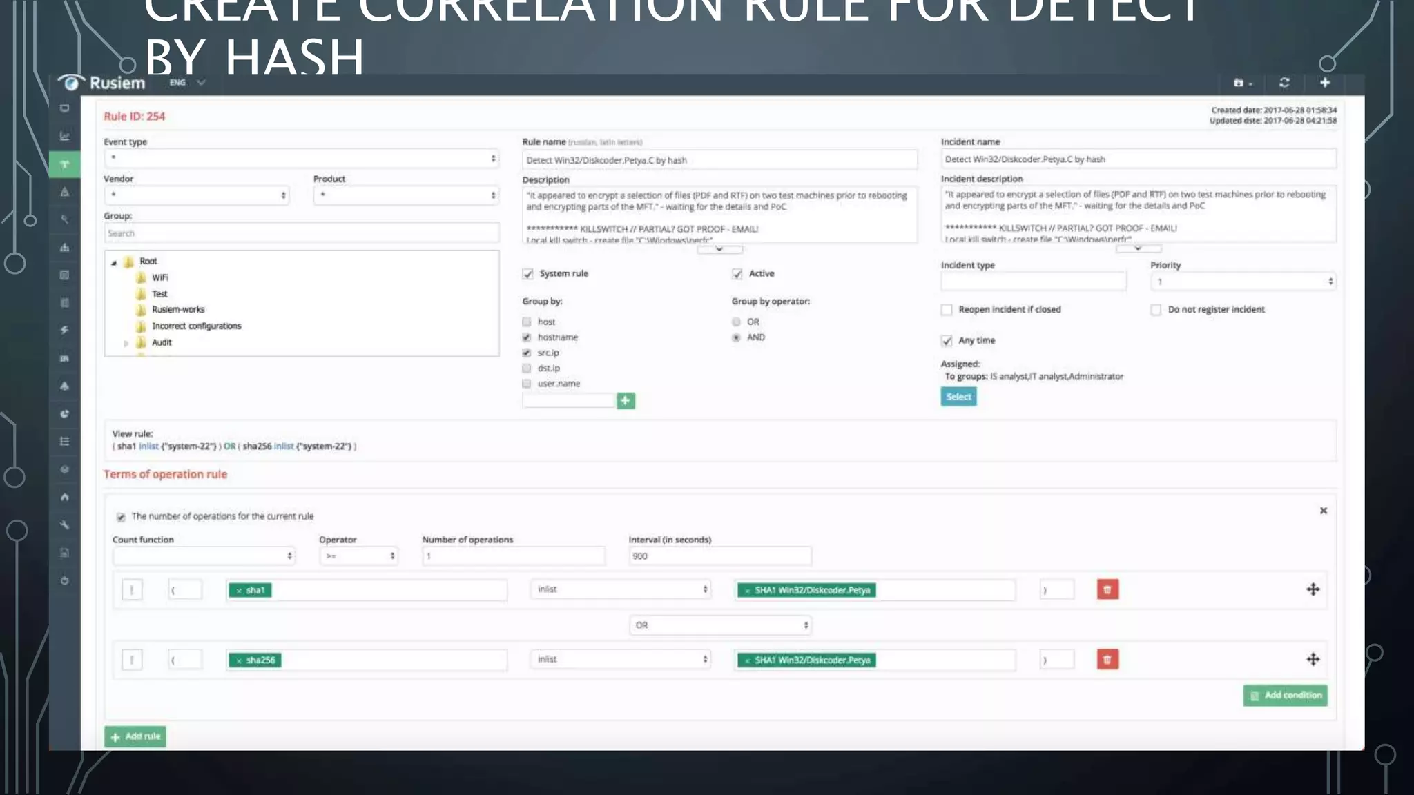 How To Create Correlation Rule For Threat Detection In Rusiem Ppt