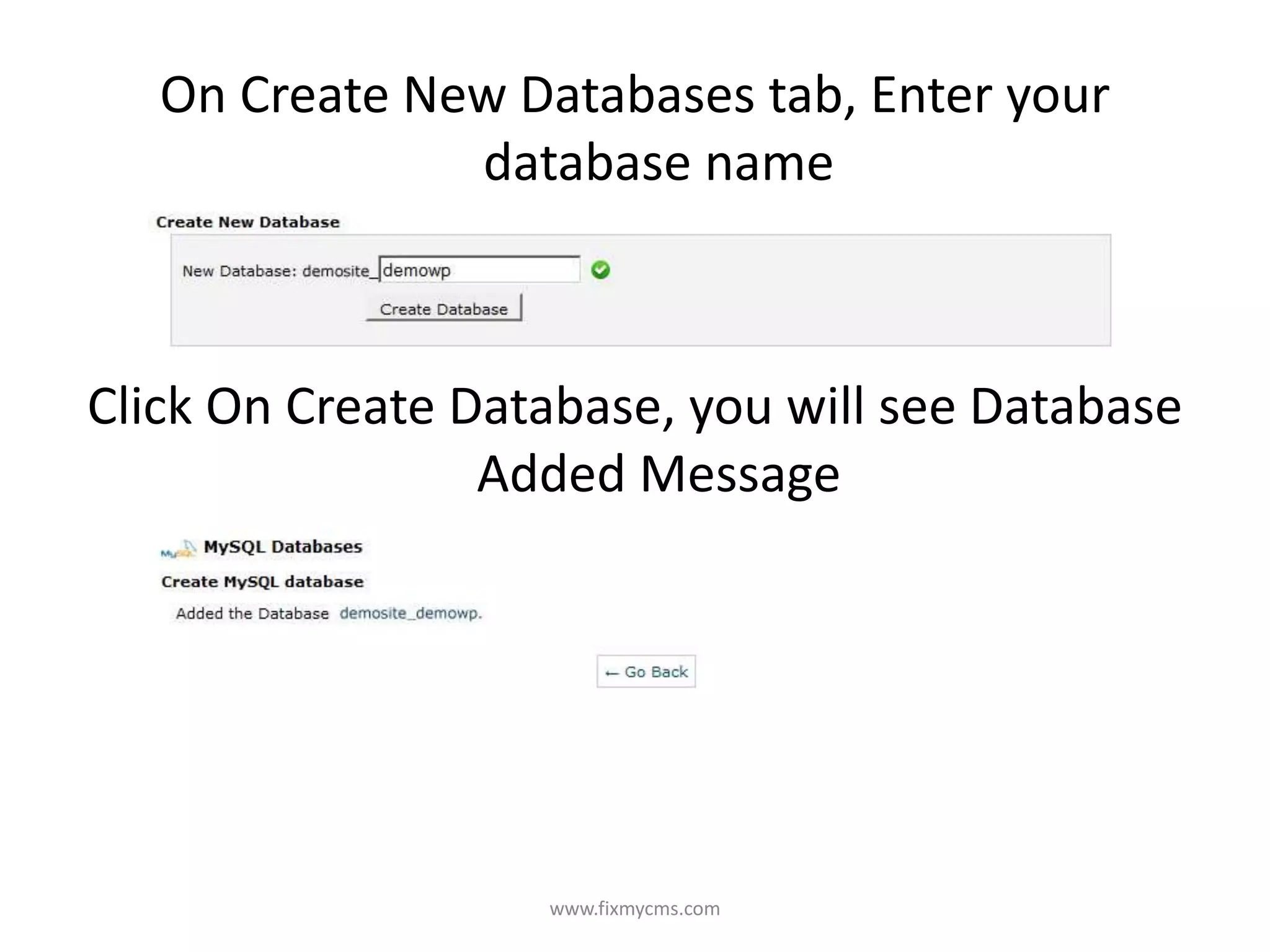 How to create database | PPT