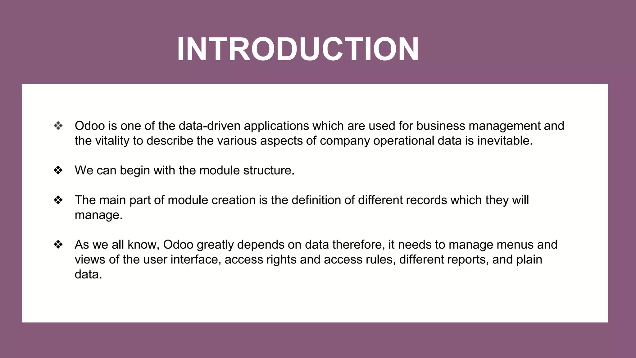 Create Data Files And Load Data In Odoo 15 Ppt