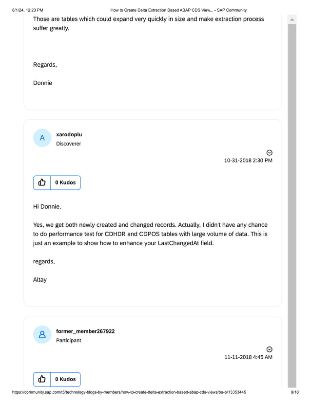 How To Create Delta Extraction Based Abap Cds View Sap Communitypdf
