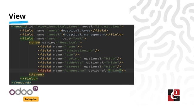How To Create Dynamic Tree View In Odoo 17 - Odoo 17 Slides | PPTX