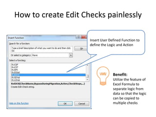 How to create edit checks in medidata rave painlessly | PPTX