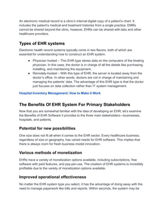 How to Create EHR Software_ Types Process, and Its Cost.pdf