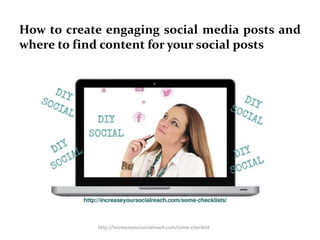 How to create engaging social media posts | PPT