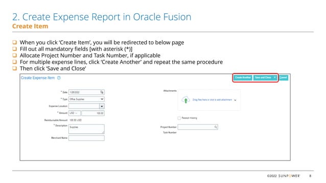 How to Create Expense Report in Oracle Fusion (002).pdf | Business Utilities | Business