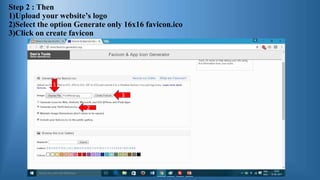 How to create favicon | PPT