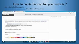 How to create favicon | PPTX