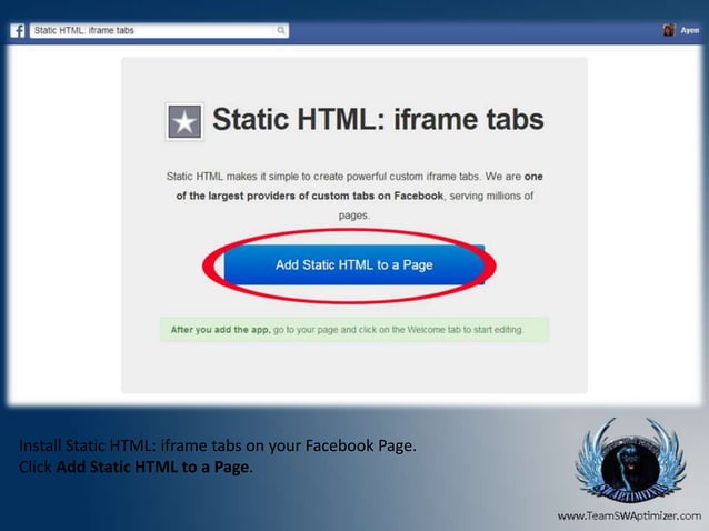 How to Create FB Landing Page | PPT