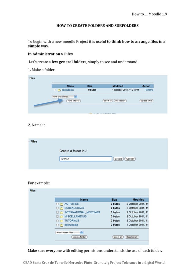How to create folders and subfolders | PDF