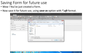 How to create Outlook Form with example | PPTX