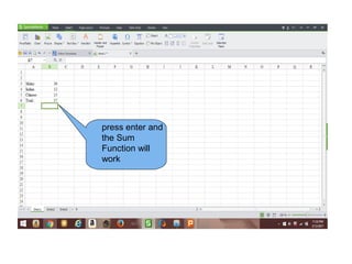 How to create formula using excel | PPT