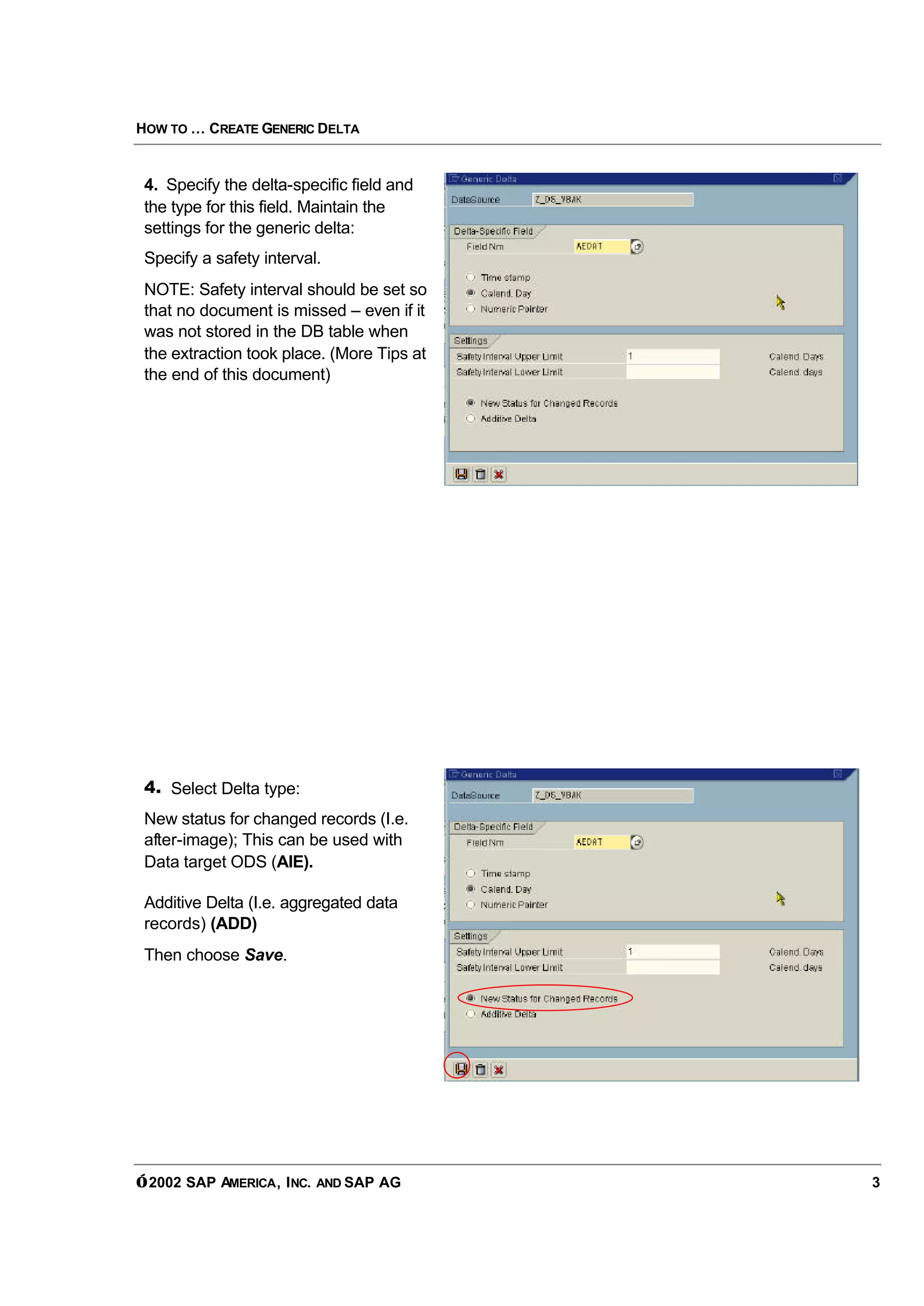 How to create generic delta | PDF