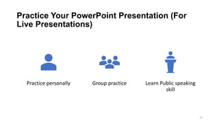 How to create great power point presentations | PPT