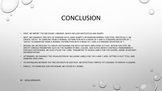 HOW TO CREATE HISTOGRAMS IN PYTHON | PPTX