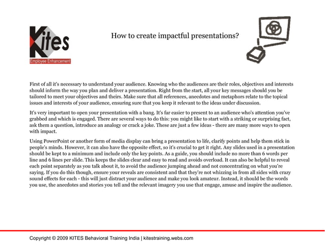 How To Create Impactful Presentation | PPT
