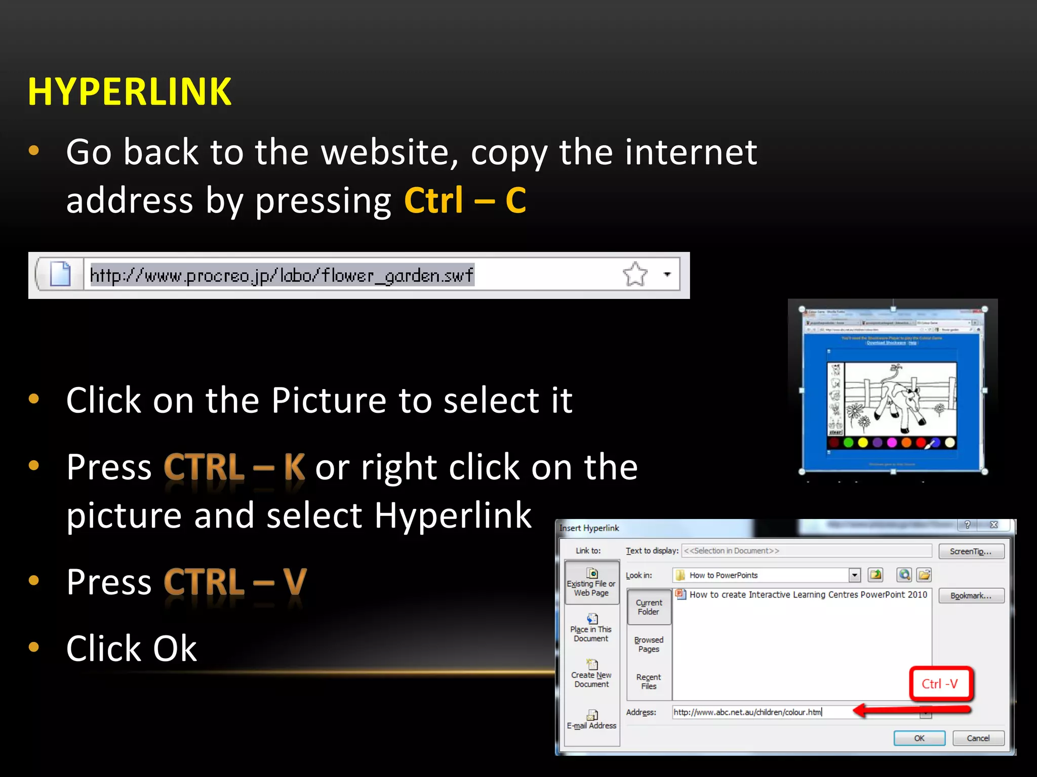 How to create interactive learning centres power point 2010 | PPT