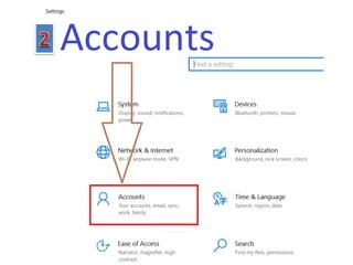 How to create limited user accounts in windows 10 | PPT