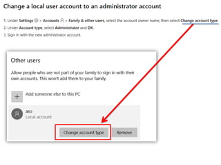 How to create limited user accounts in windows 10 | PPT