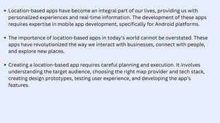 How to Create a Location-Based App | PPT