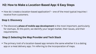 How to Create a Location-Based App | PPT