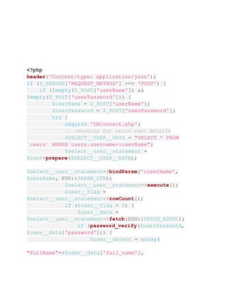 How to Create Login and Registration API in PHP.pdf