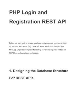 How to Create Login and Registration API in PHP.pdf