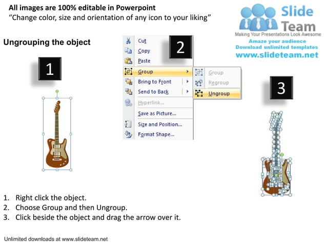 How to create make beautifully designed musical instrument power point ...