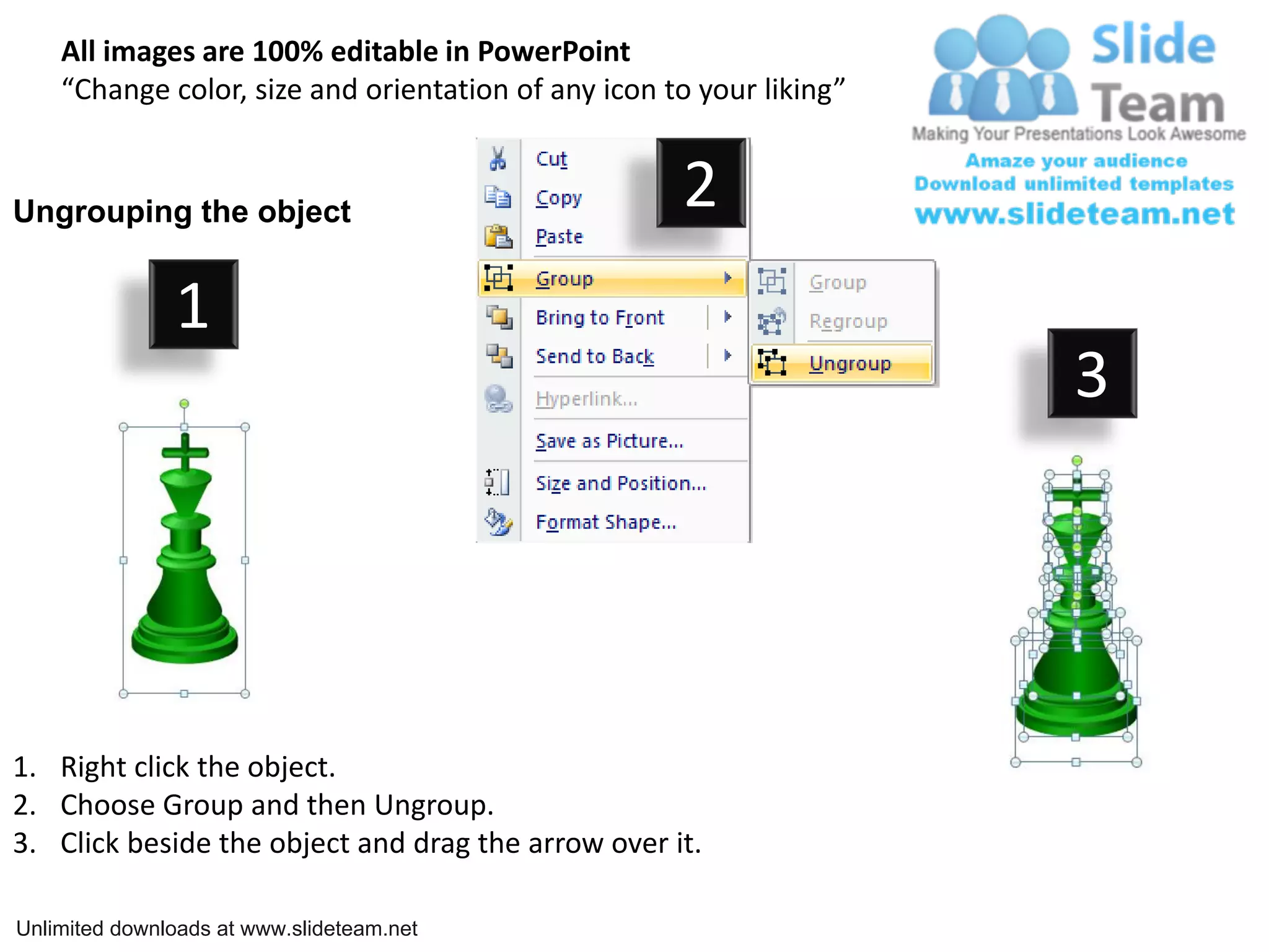 How to create make crown chess pieces power point slides and ppt ...