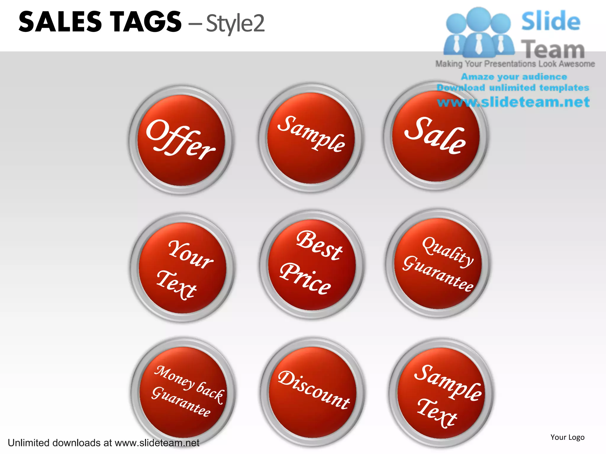 How to create make discount sales and prices tags power point slides ...