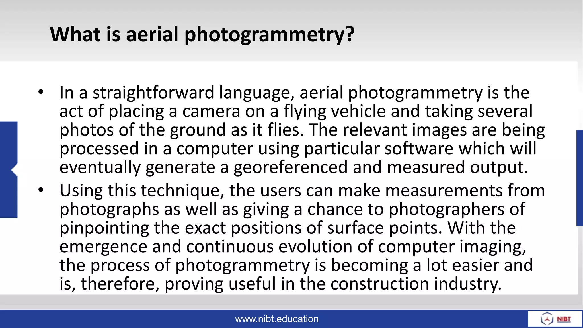 Photogrammetry: Latest Technology to Create Maps Using Drones? | PPTX