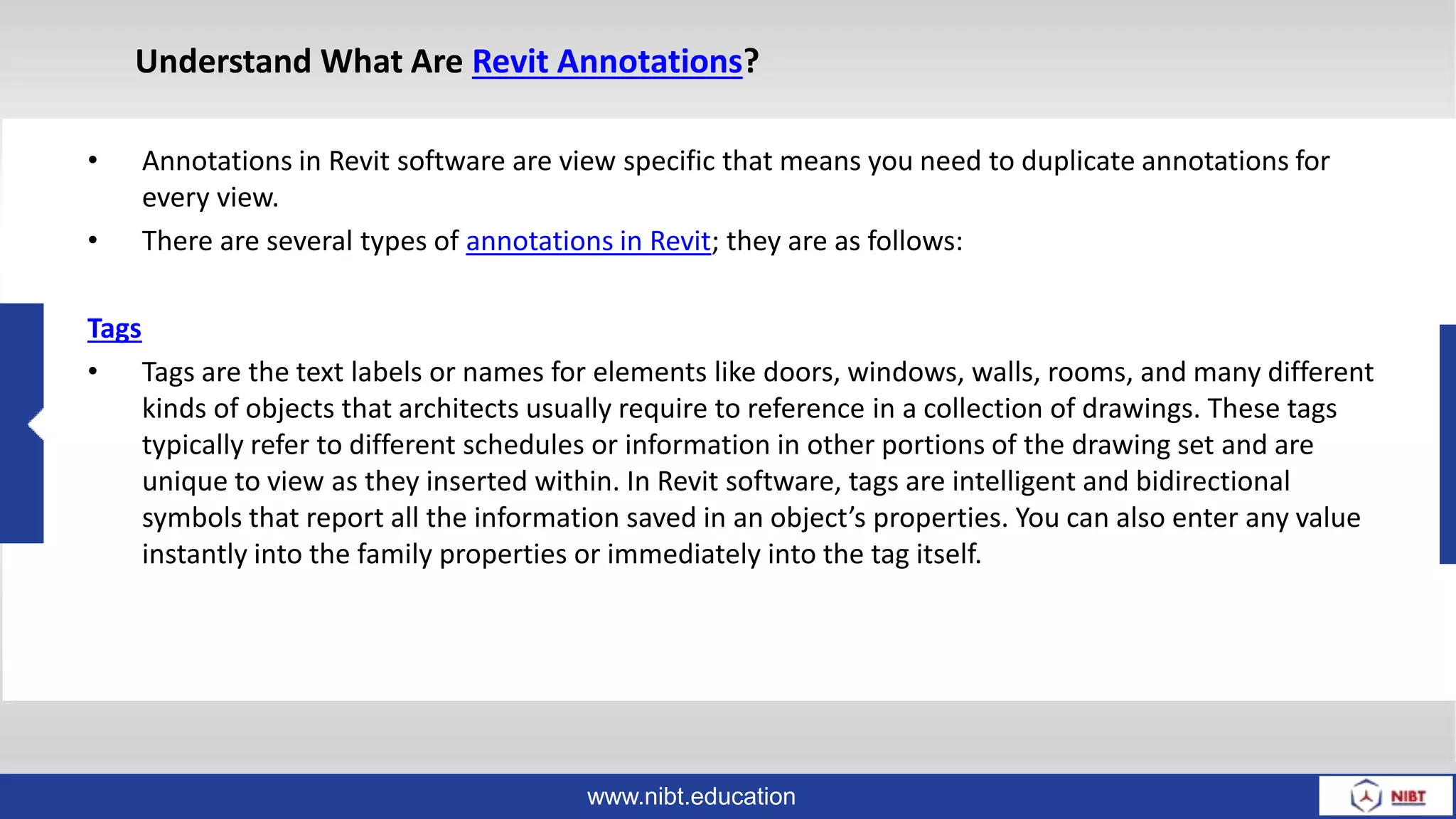 Let’s Discover What Are Revit Annotations | PPTX