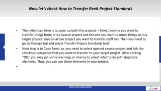 Know how to Transfer Views, Family Types, Elements within Revit ...