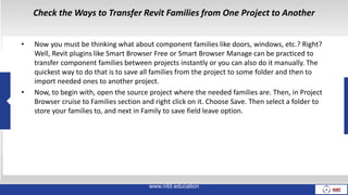 Know how to Transfer Views, Family Types, Elements within Revit ...