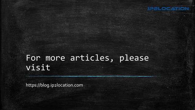 How to create map visualization in kibana using ip2location | PPTX | Technology & Computing