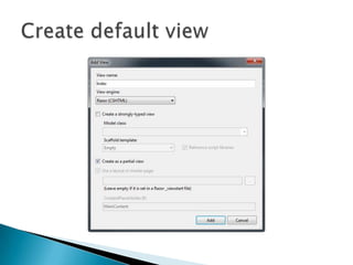 How to create mvc application | PPTX