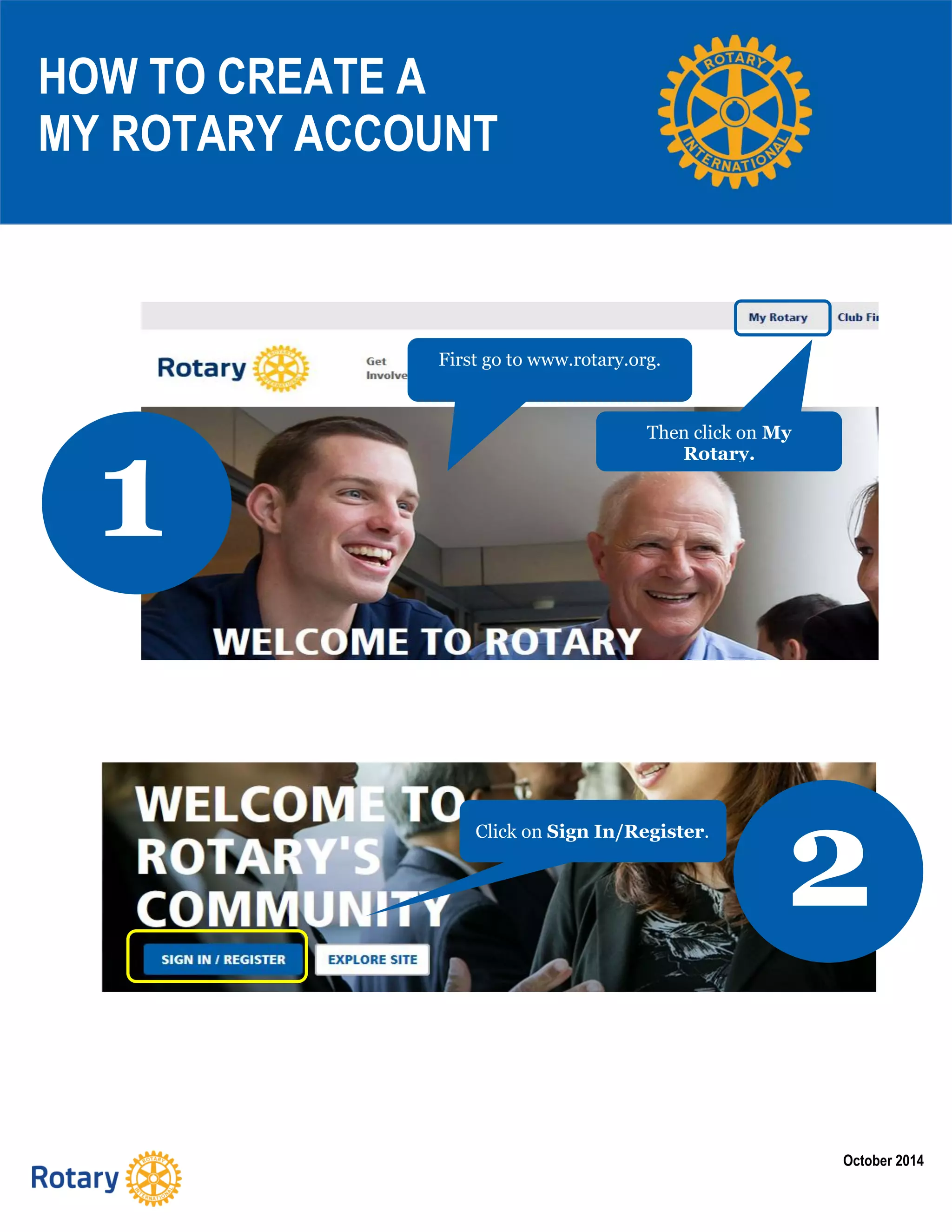 How to create_my_rotary_account_en | PDF | Technology & Computing