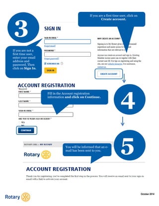 How to create_my_rotary_account_en | PDF | Technology & Computing