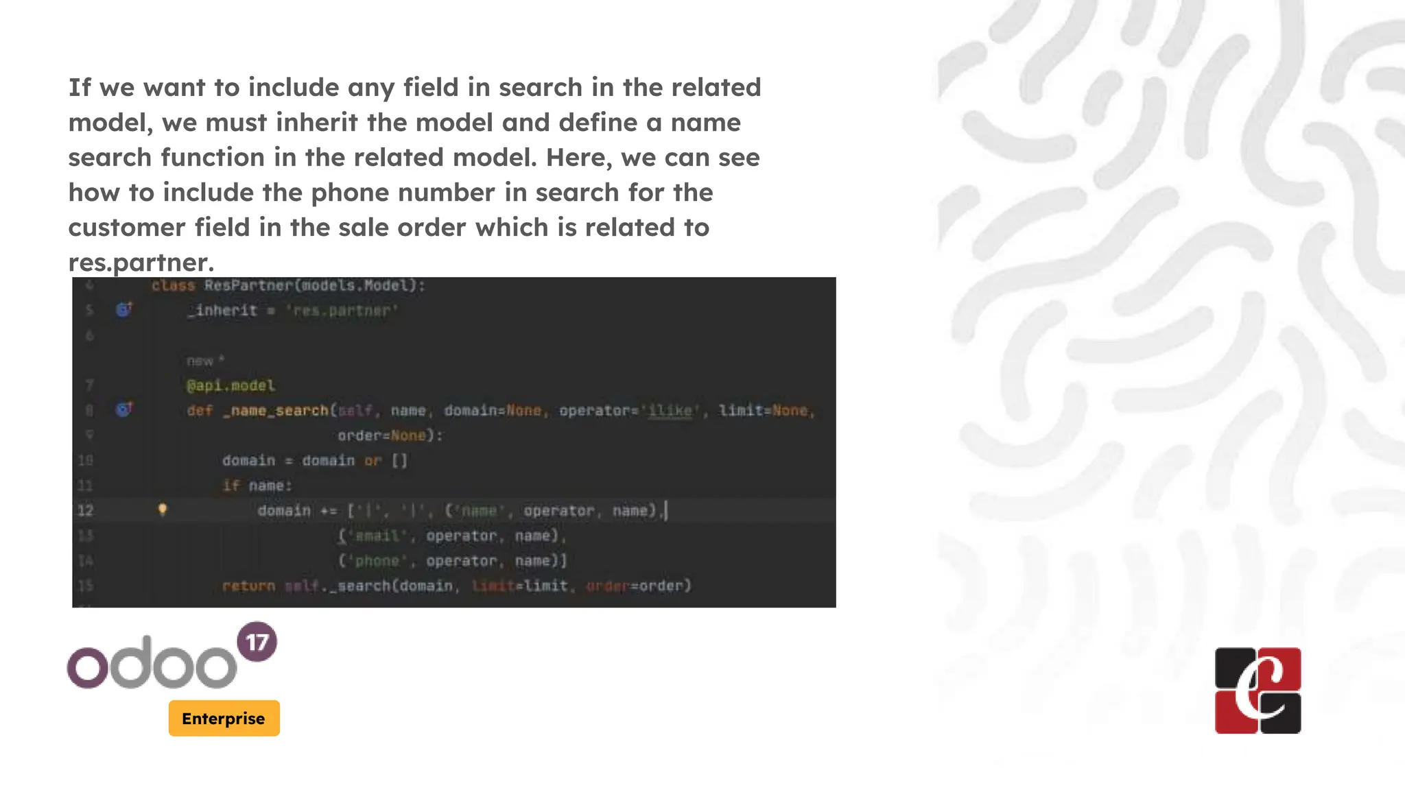 How to create _name_search function in odoo 17 | PPTX