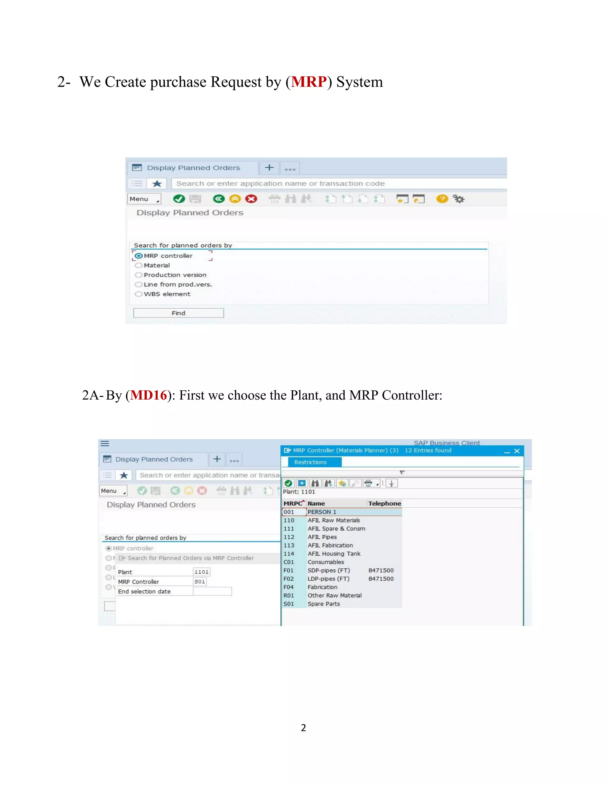 How to use (MRP) in SAP mm | PDF