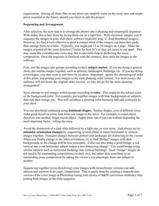 How tocreatephotoessays | PDF | Desktop Publishing | Computer Software ...