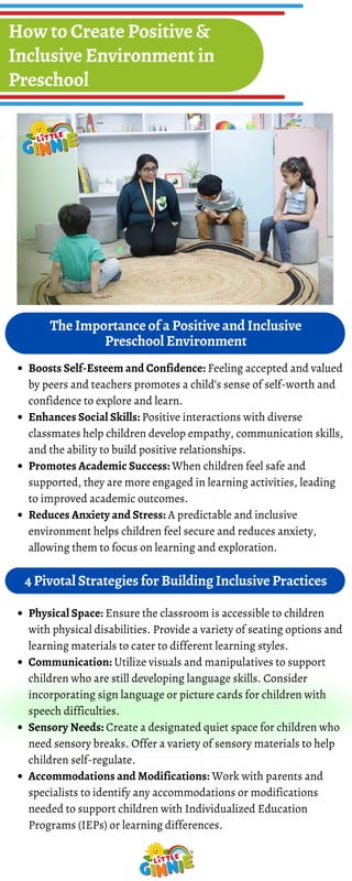 How to Create Positive & Inclusive Environment in Preschool | PDF