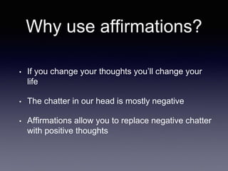 How To Create Powerful Affirmations | PPTX
