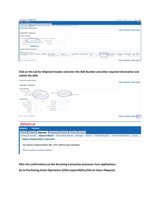 How to create PO with ASN | PDF