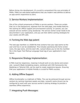 How to Create Progressive Web Apps (PWAs) with the help of Laravel.pdf | Web Development | Internet