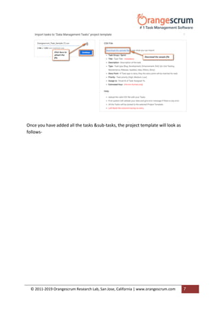 How to create project plans in orangescrum | PDF