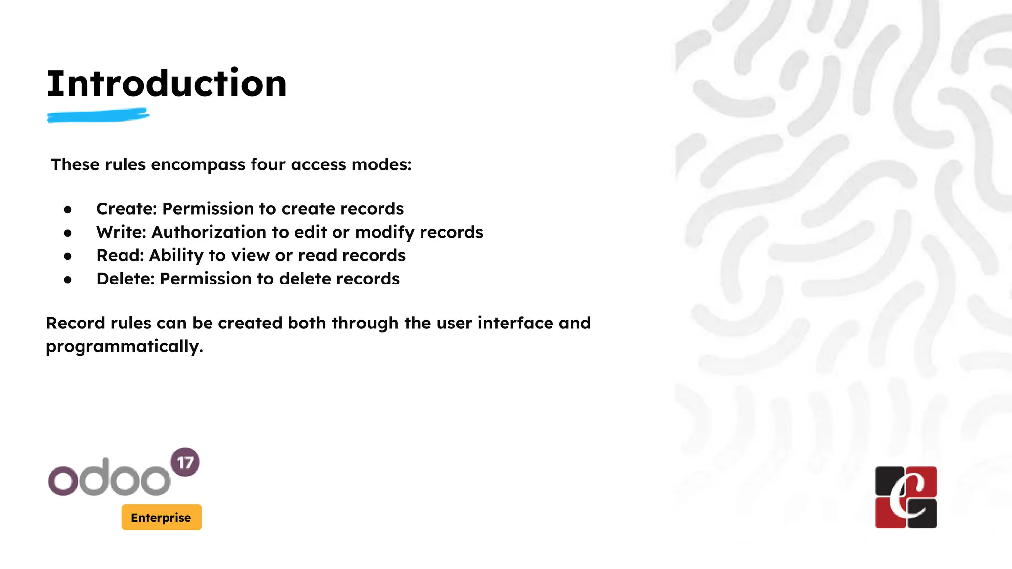 How To Create Record Rules In The Odoo 17 Ppt