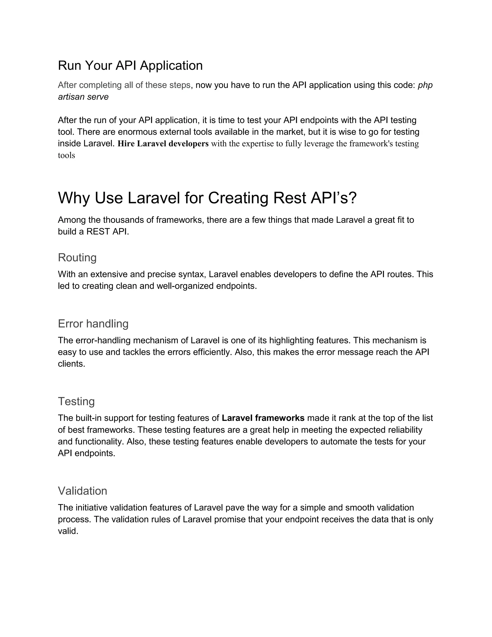 How To Create Rest Api Using Laravel Framework Pdf